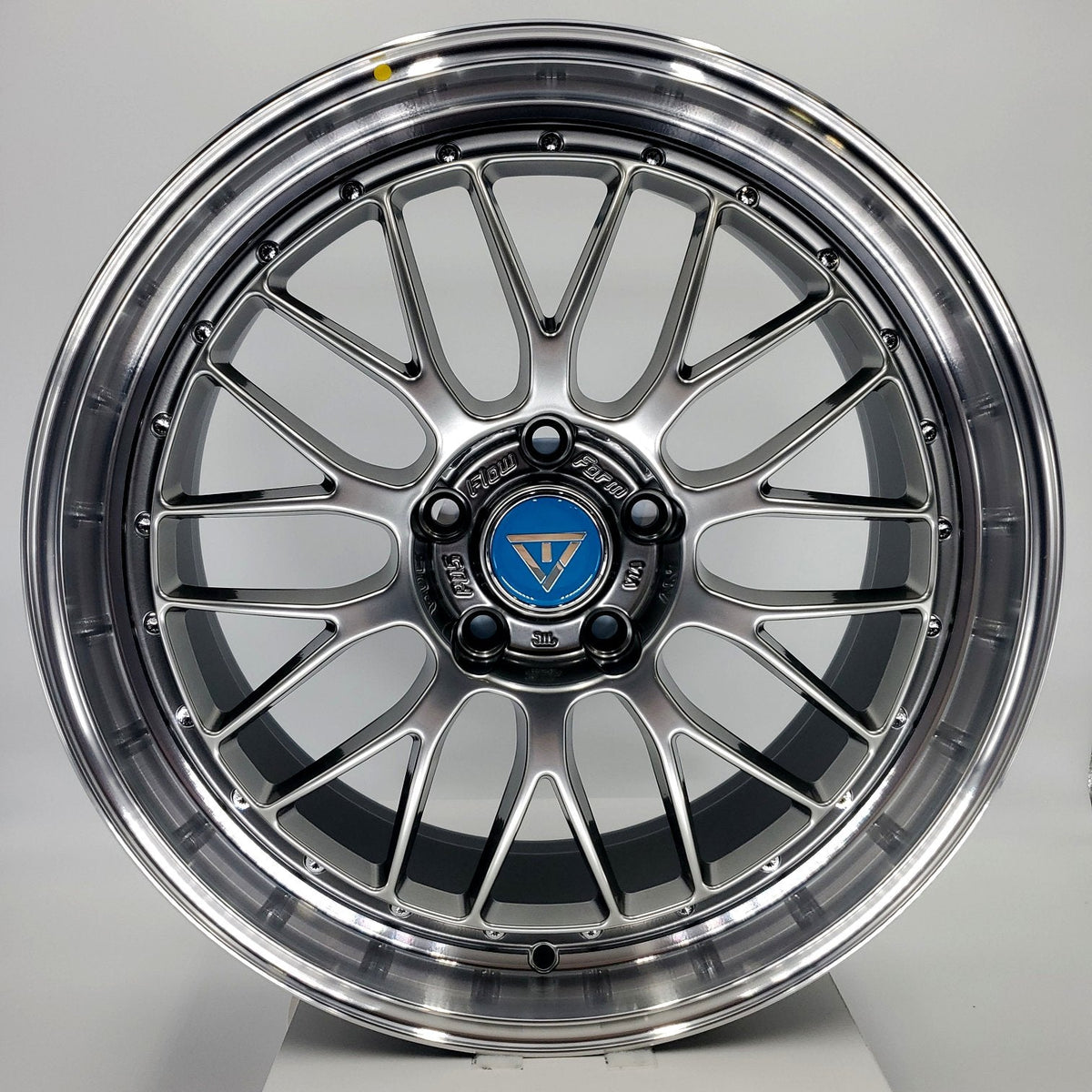 VLF Wheels - VLFP05 FlowForm Hyper Black Machined Lip 18x8.5