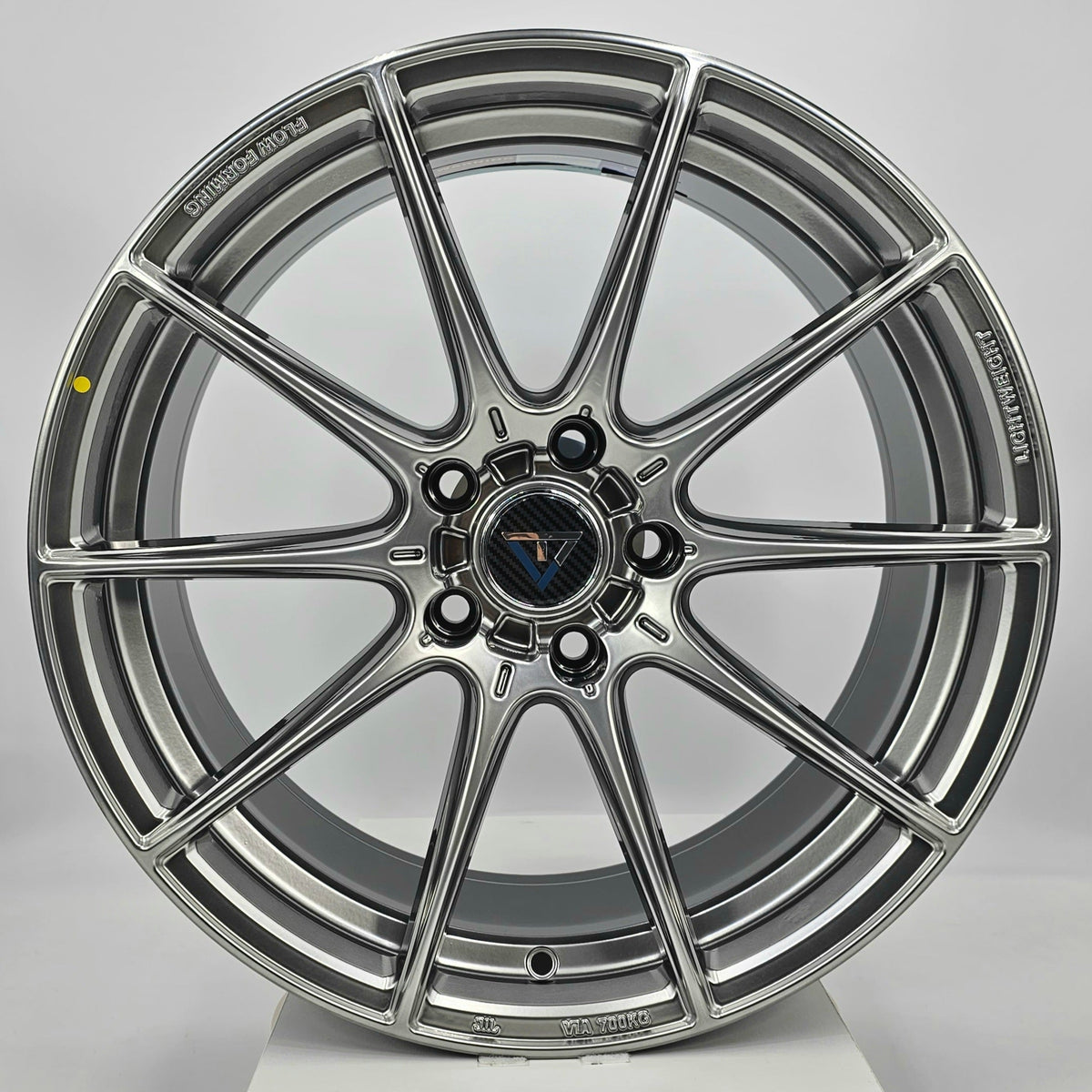 VLF Wheels - VLF02 FlowForm Hyper Black 18x8