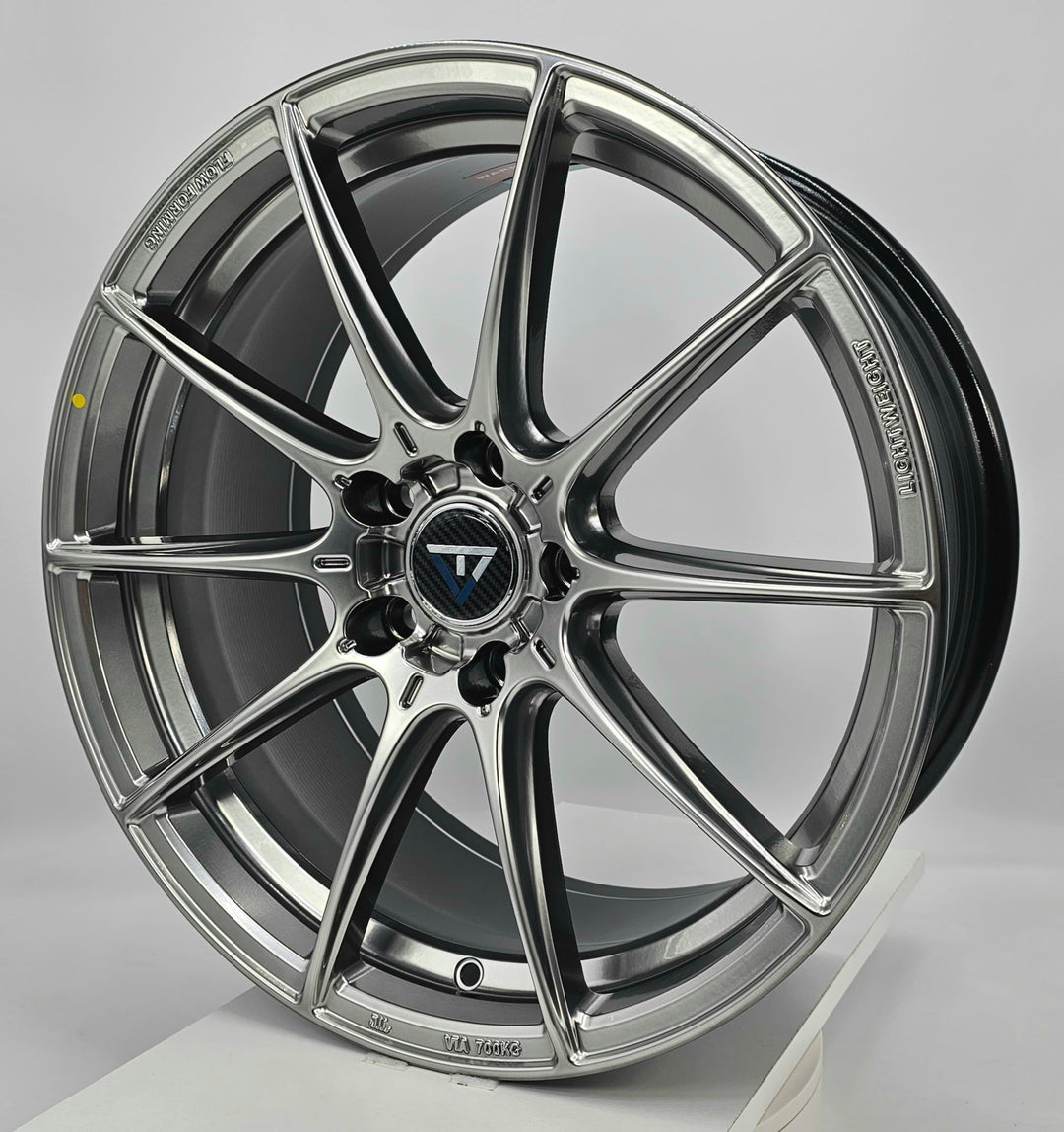 VLF Wheels - VLF02 FlowForm Hyper Black 18x8