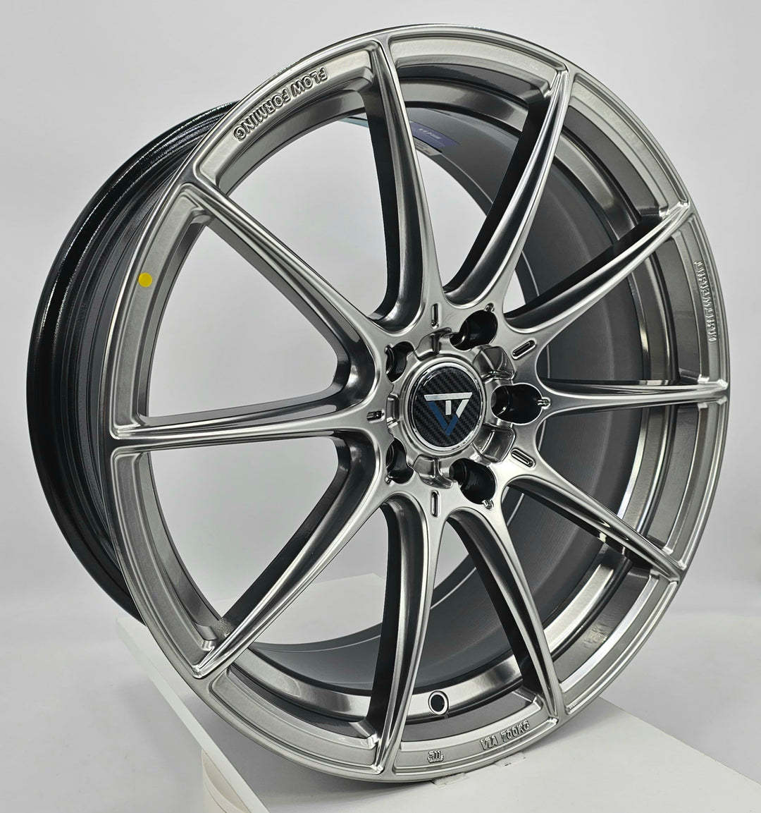 VLF Wheels - VLF02 FlowForm Hyper Black 18x8